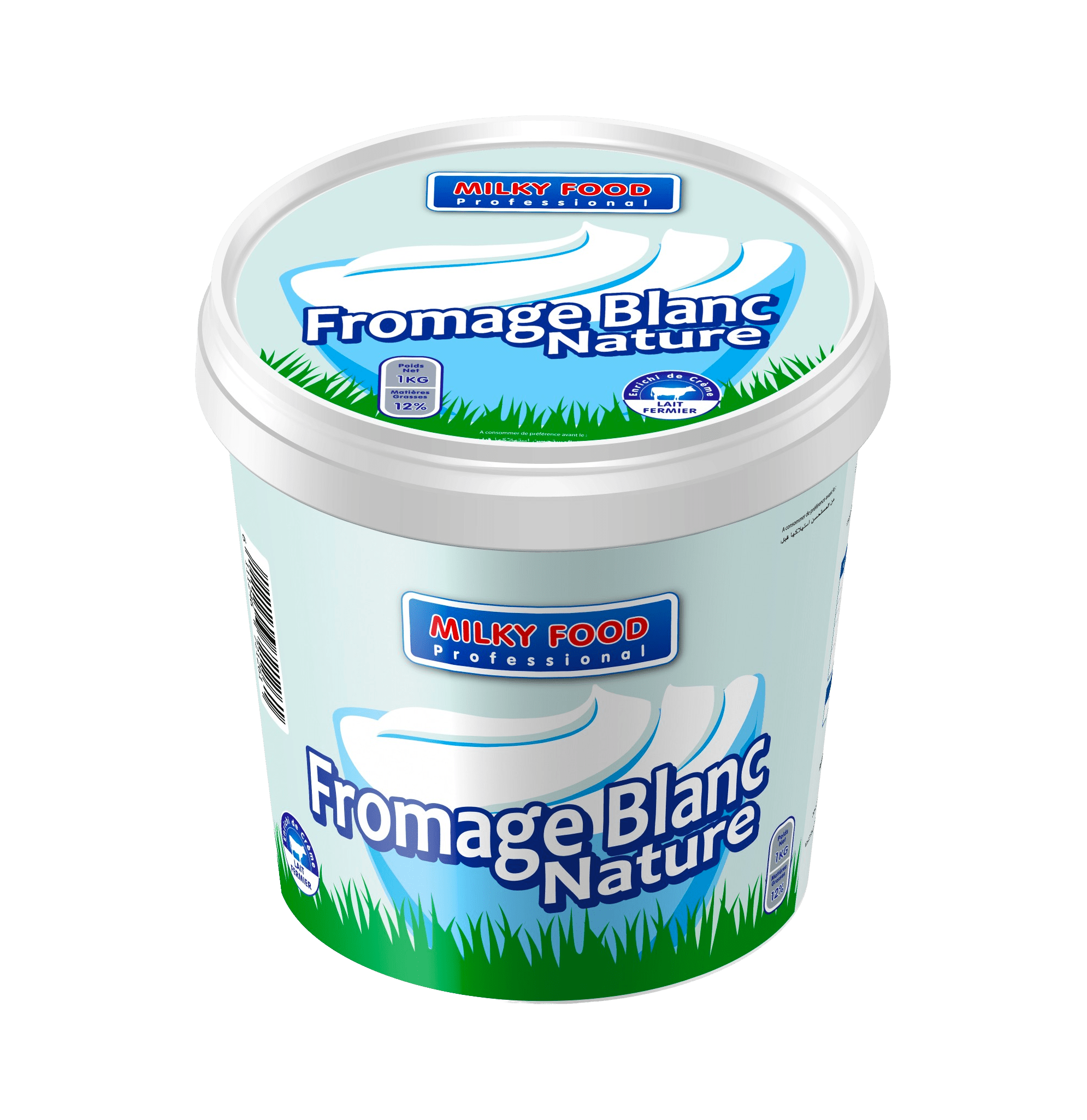 Fromage Blanc 1kg - Milky Food Maroc