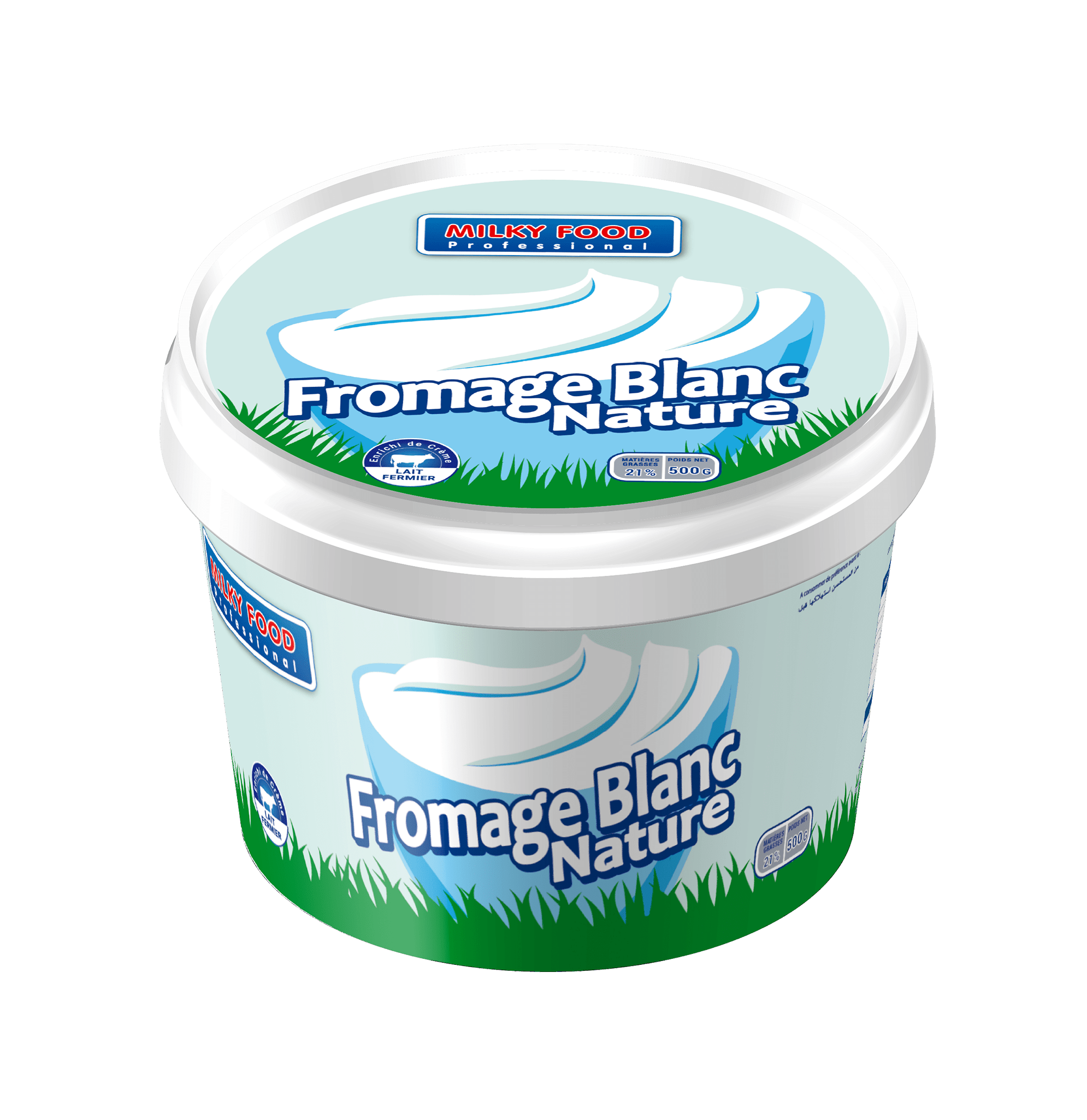 Fromage Blanc 500g - Milky Food Maroc